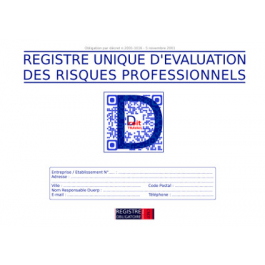 Registre d'évaluation des risques professionnels-DUERP