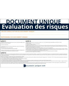Document unique d'évaluations des risques professionnels | Document ...
